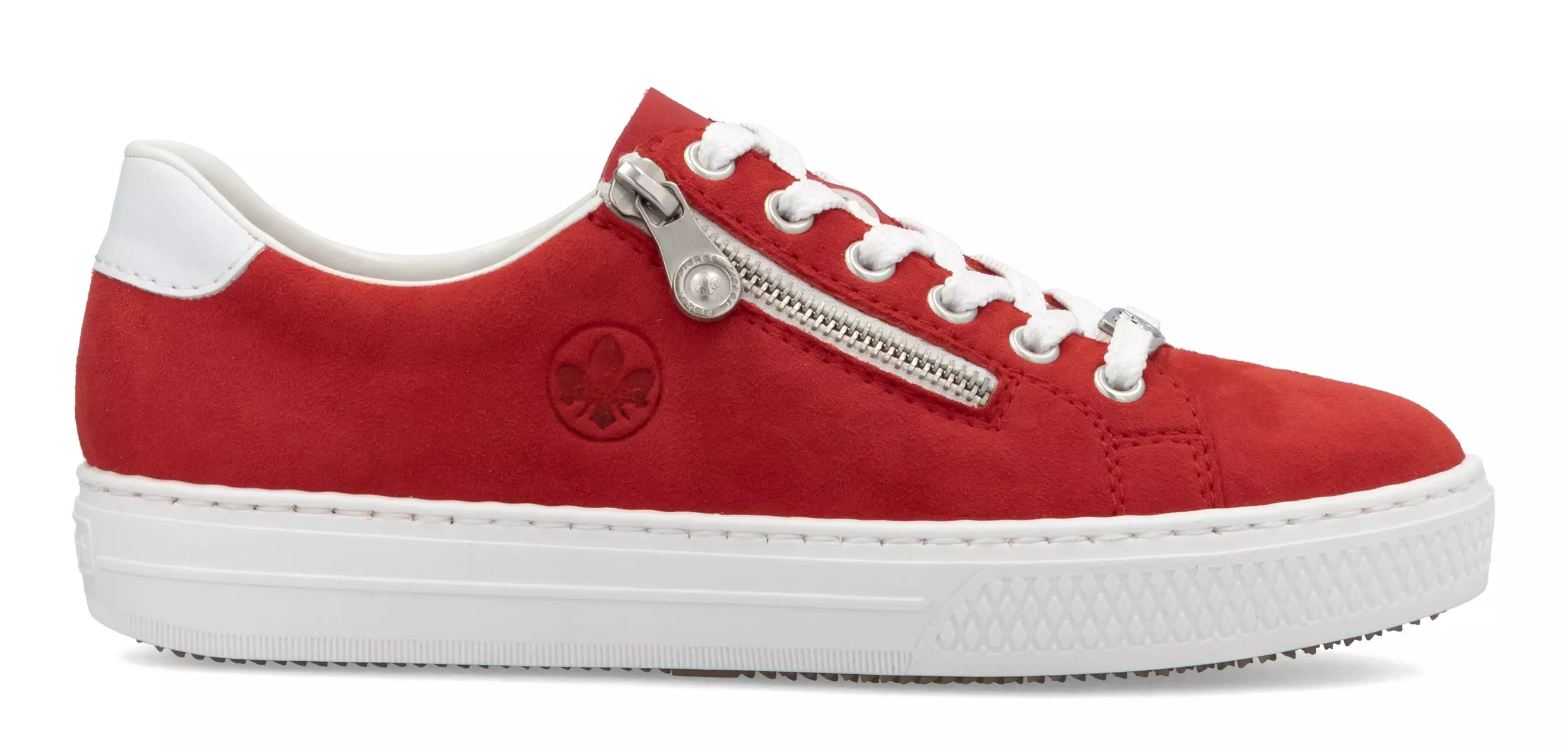 Rieker Damen Wildleder Sneaker L59L1-33 Rot - Stilettoschuhe.com Webshop